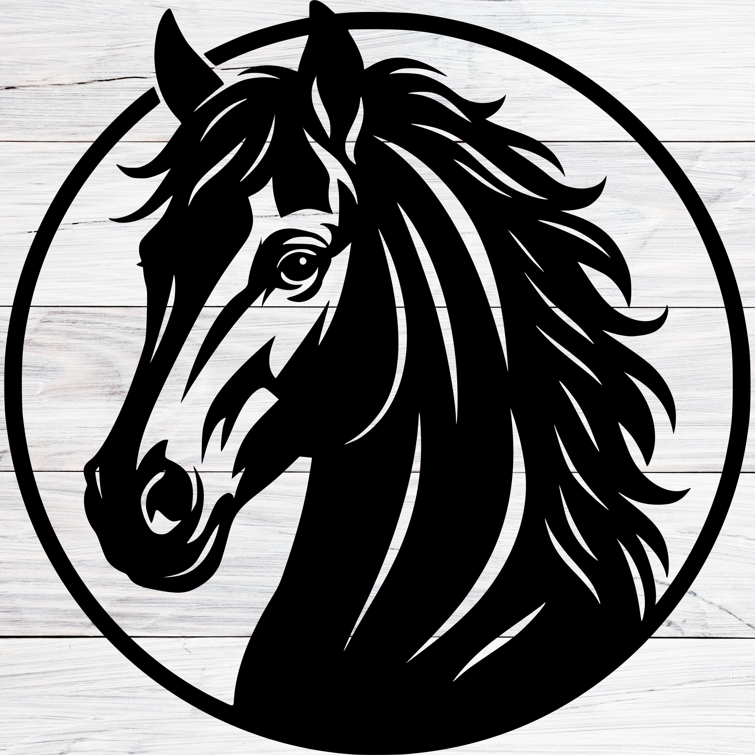 Horse Head Svg, Horse Svg, Horse Design Svg, Commercial Use, Western ...