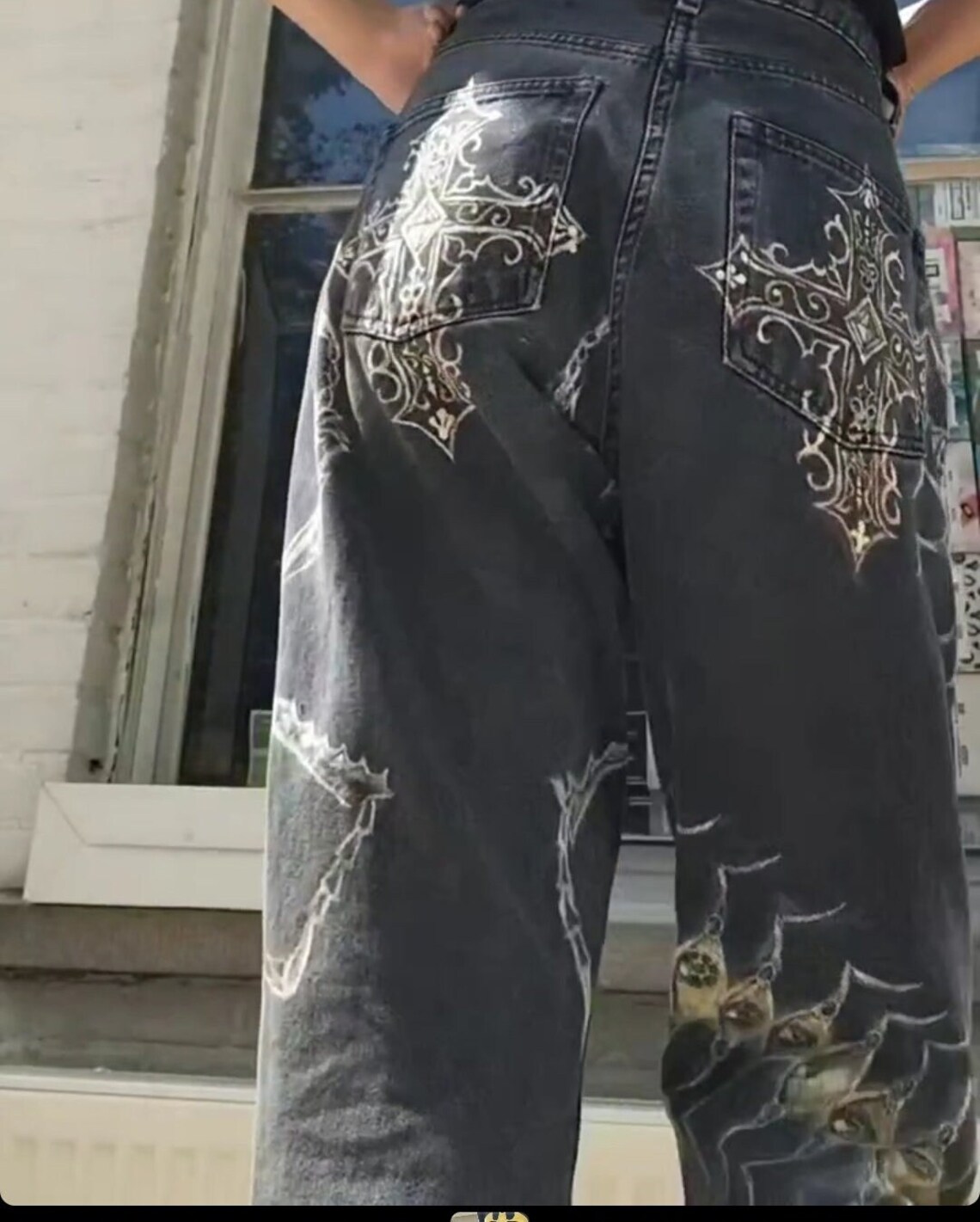 Bleached Jeans - Etsy