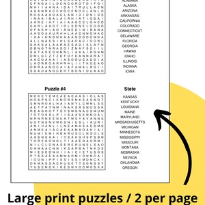 Word Search Puzzles PDF Printable, 3000 Words for Adults, for Seniors ...