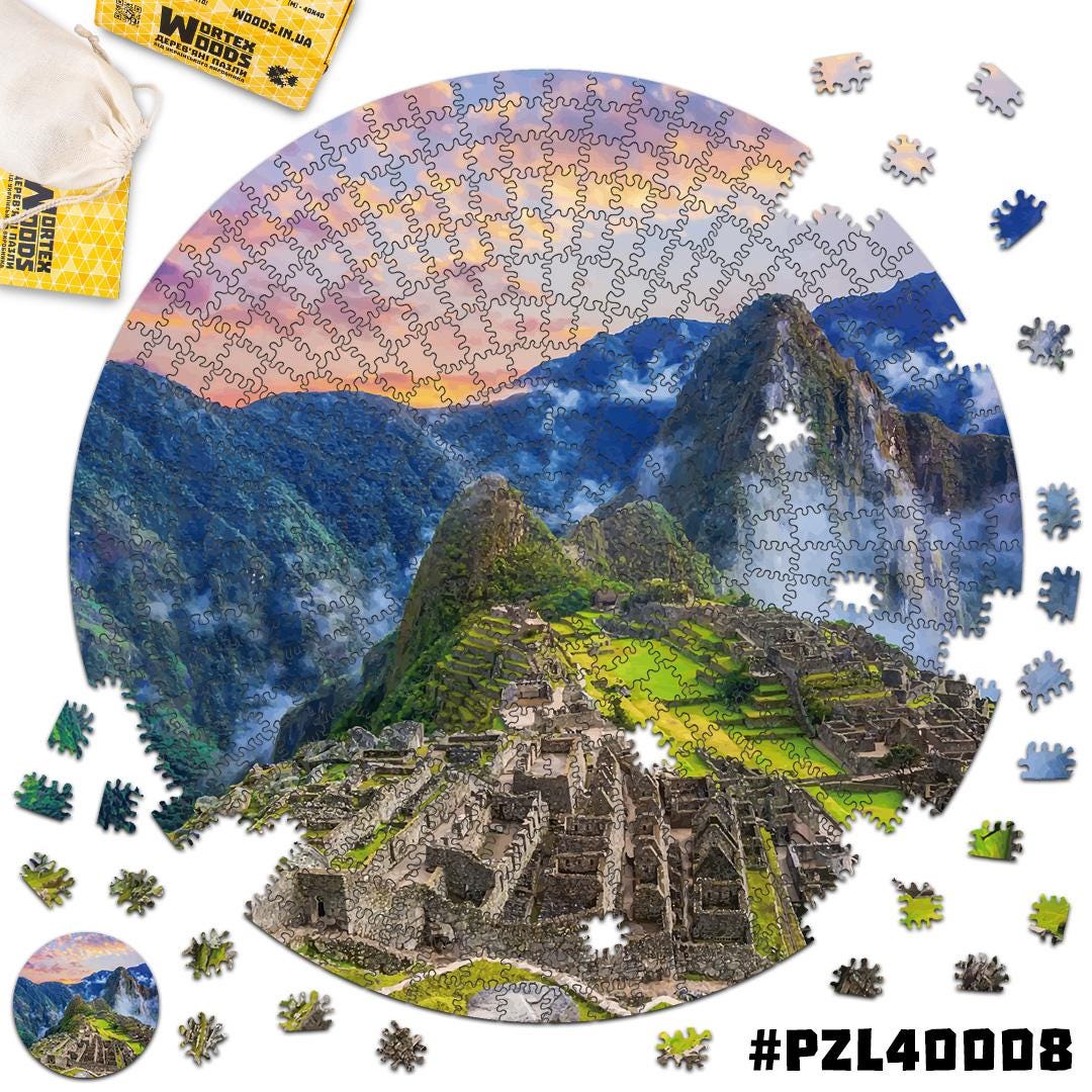 Machu Picchu Puzzle Ancient Inca Civilization Wooden Puzzle Iconic Peru ...