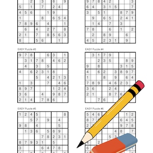 1000+ Easy Sudoku Puzzles - Large Print for Seniors, Adults & Kids ...