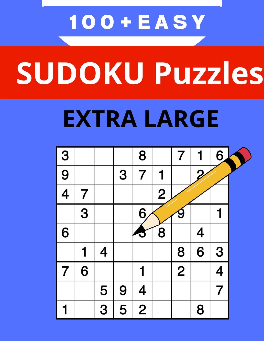 100 Easy Sudoku Puzzles – Large Print for Seniors, Adults & Kids ...