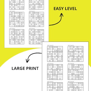 1000+ Easy Sudoku Puzzles - Large Print for Seniors, Adults & Kids ...