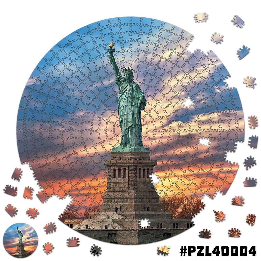 Statue of Liberty Wooden Puzzle Iconic American Landmark, Stunning Wall ...