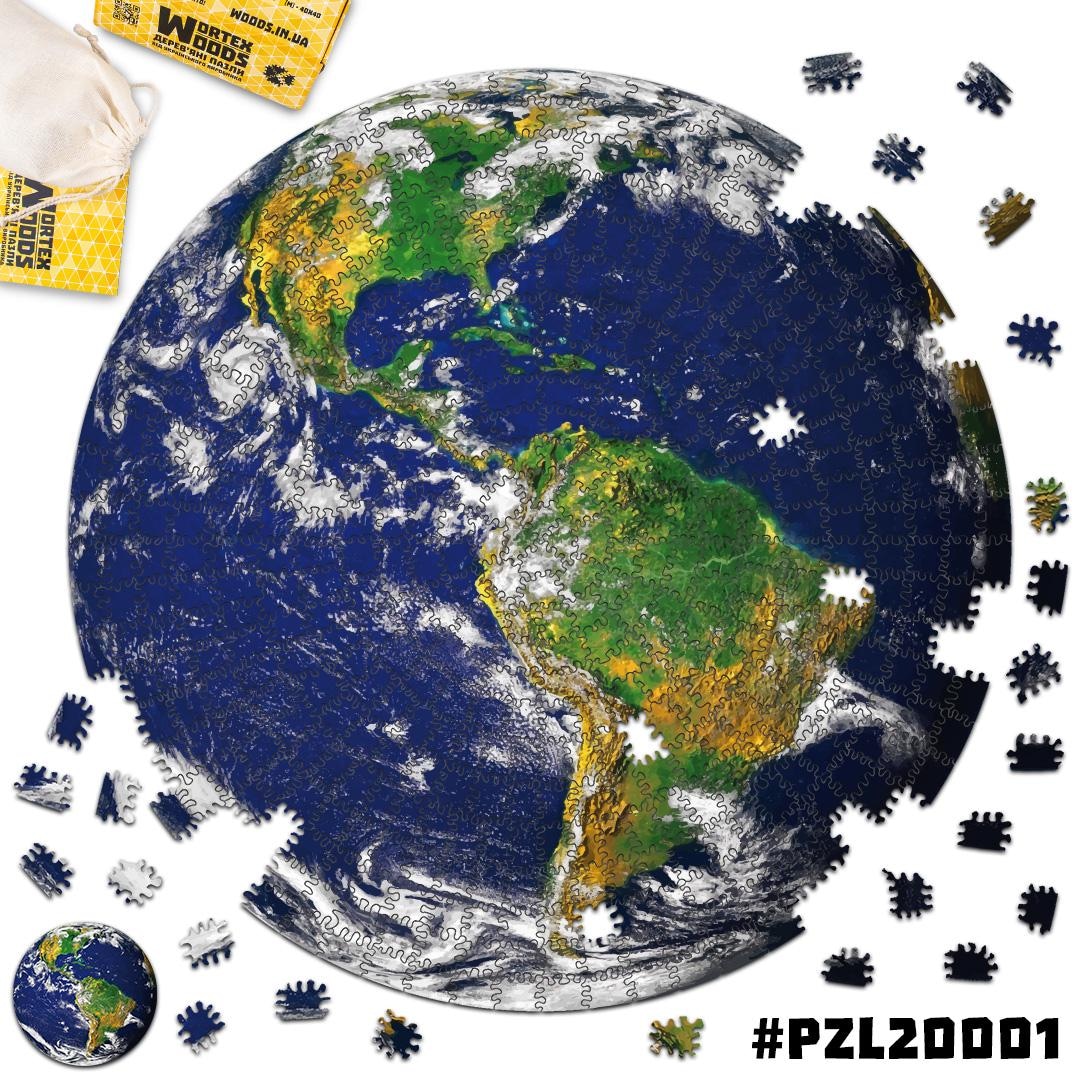 Earth Puzzle Stunning Wooden Globe Puzzle 3D Earth Design Unique Gift ...