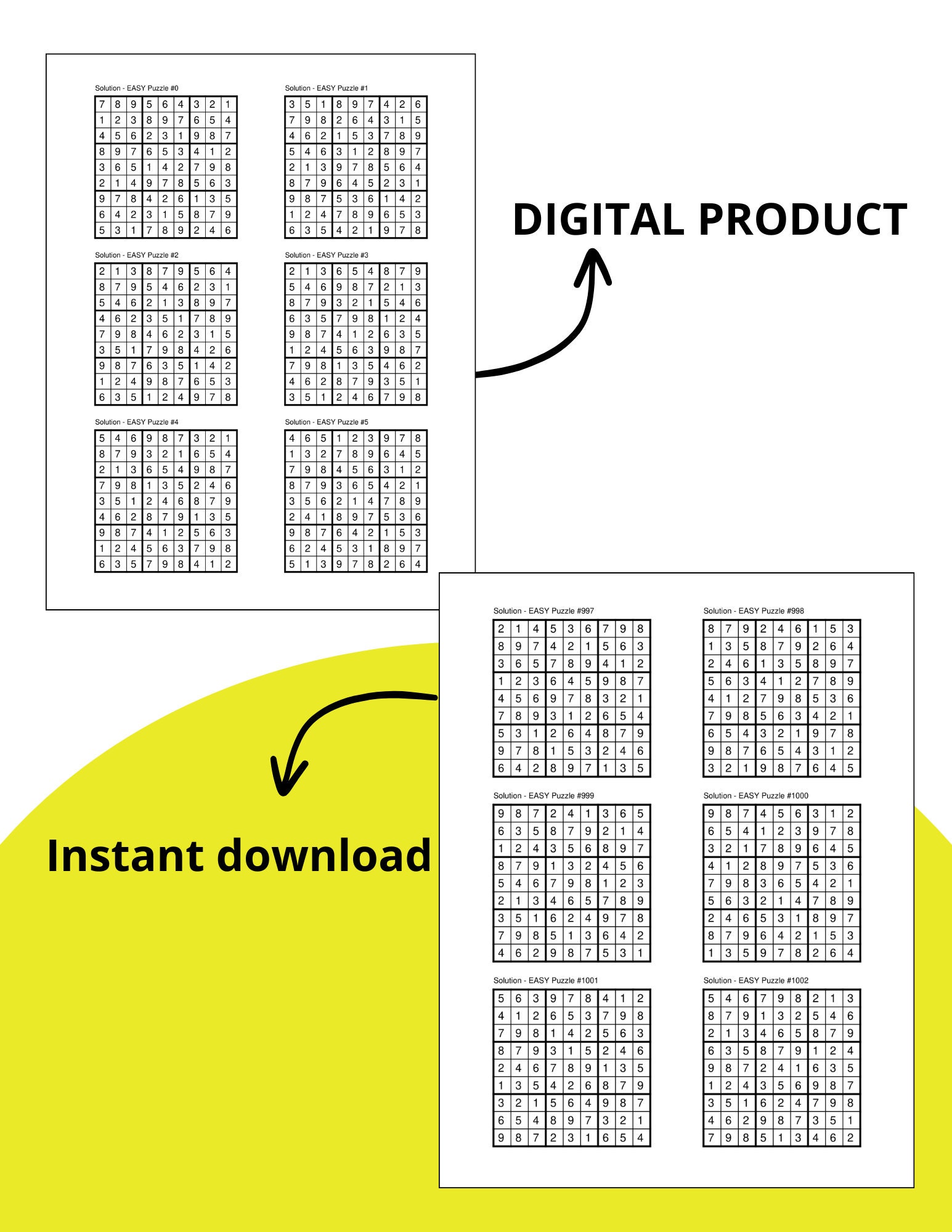 1000+ Easy Sudoku Puzzles - Large Print for Seniors, Adults & Kids ...