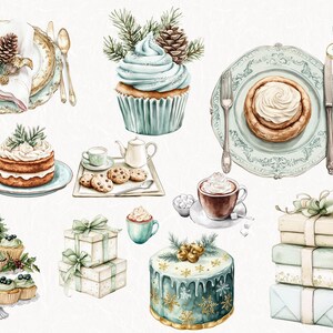 Winter Clipart Bundle Watercolor Digital Planner Stickers Bundle ...