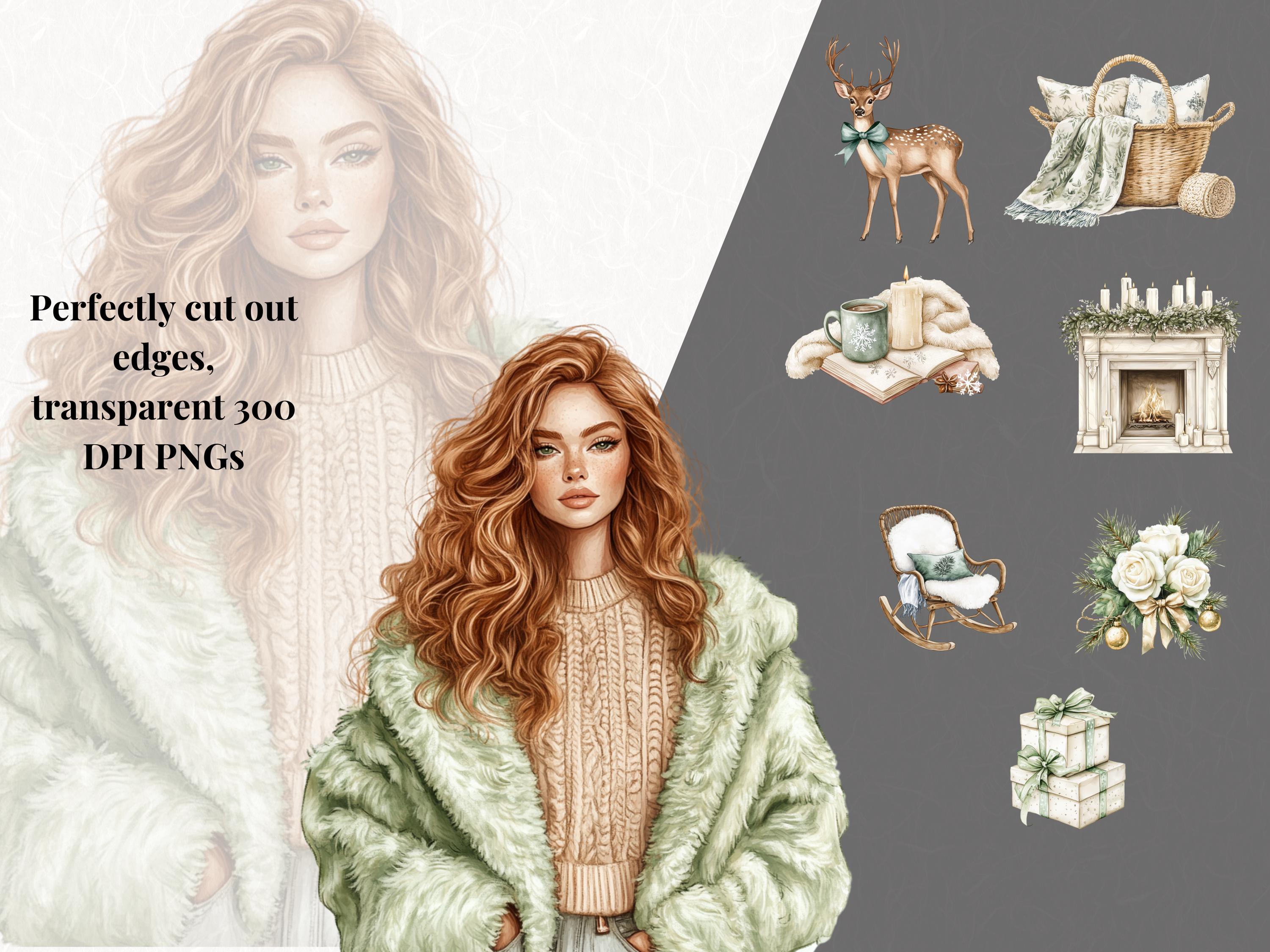 Winter Clipart Bundle Watercolor Digital Planner Stickers Bundle ...