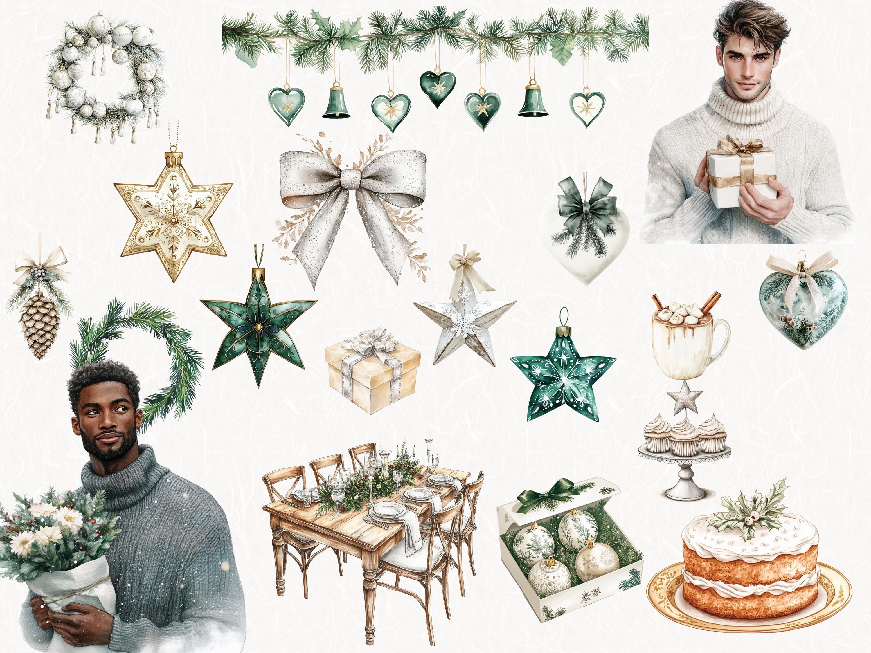 Winter Clipart Set Watercolor Coziness Digital Planner Stickers Bundle ...