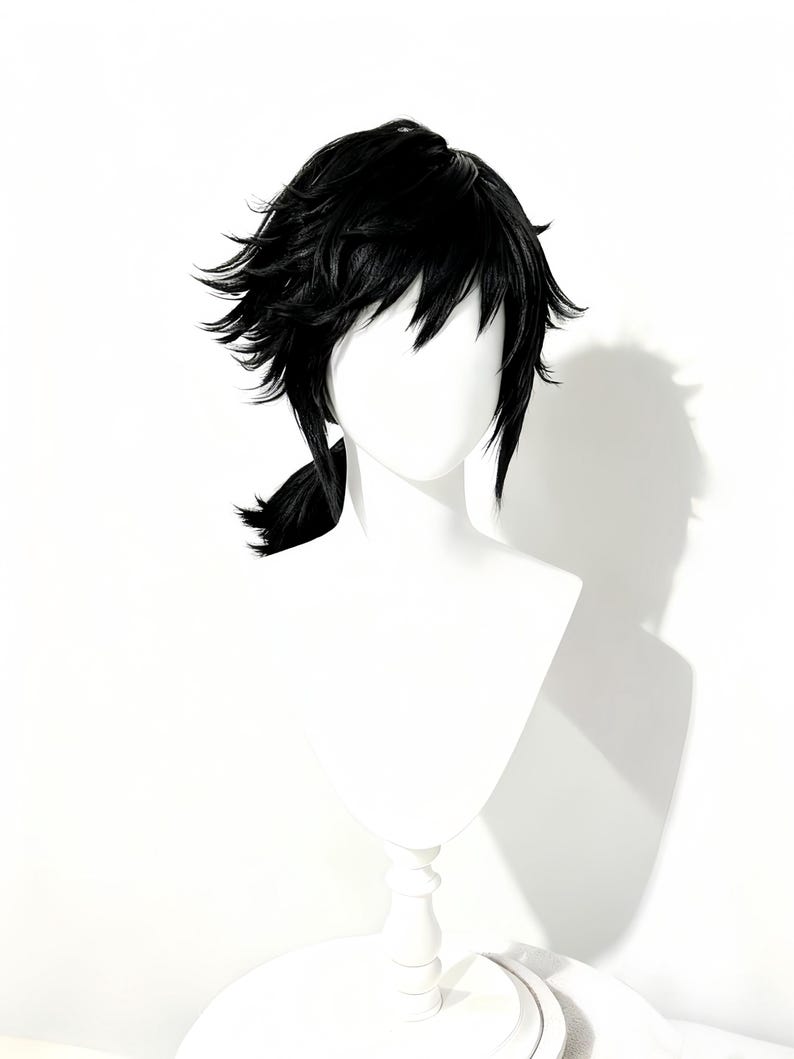 Giyu Tomioka Cosplay Wig — Demon Slayer Water Hashira Anime Wig,heat ...