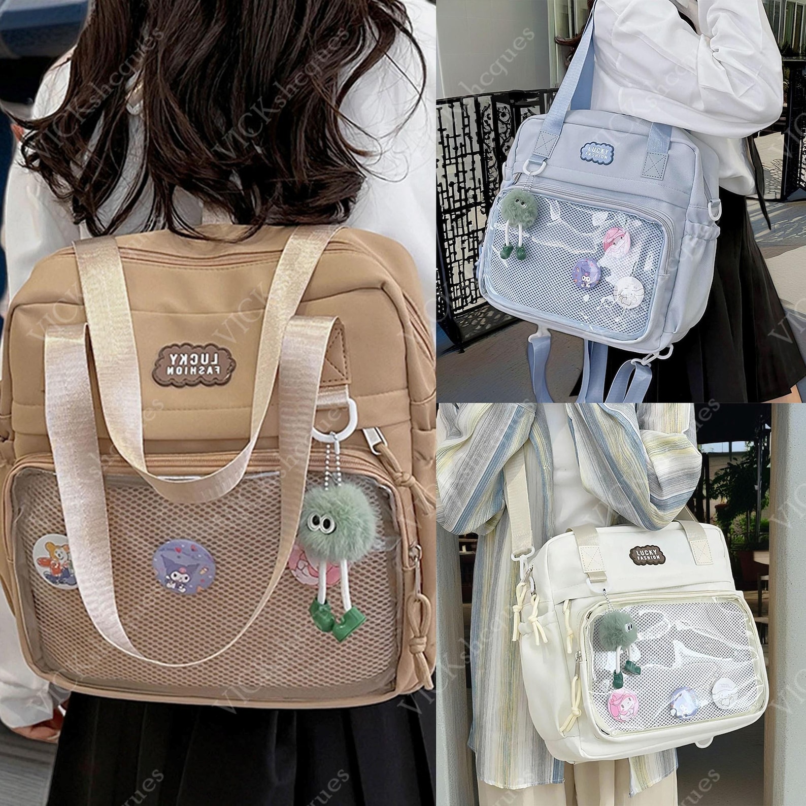 Crossbody Ita Bag, Clear Display Window, Ita Shoulder Bag, Ita Tote Bag ...
