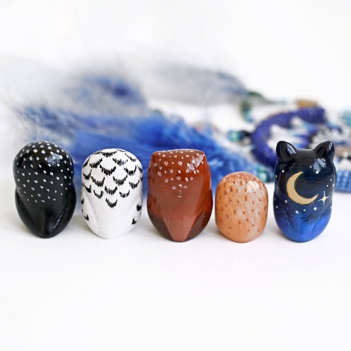 Adorable Owl Gift Figurine, Mini Clay Owl, Fairy House Decor, Cute Owl ...