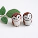 Adorable Owl Gift Figurine, Mini Clay Owl, Fairy House Decor, Cute Owl ...