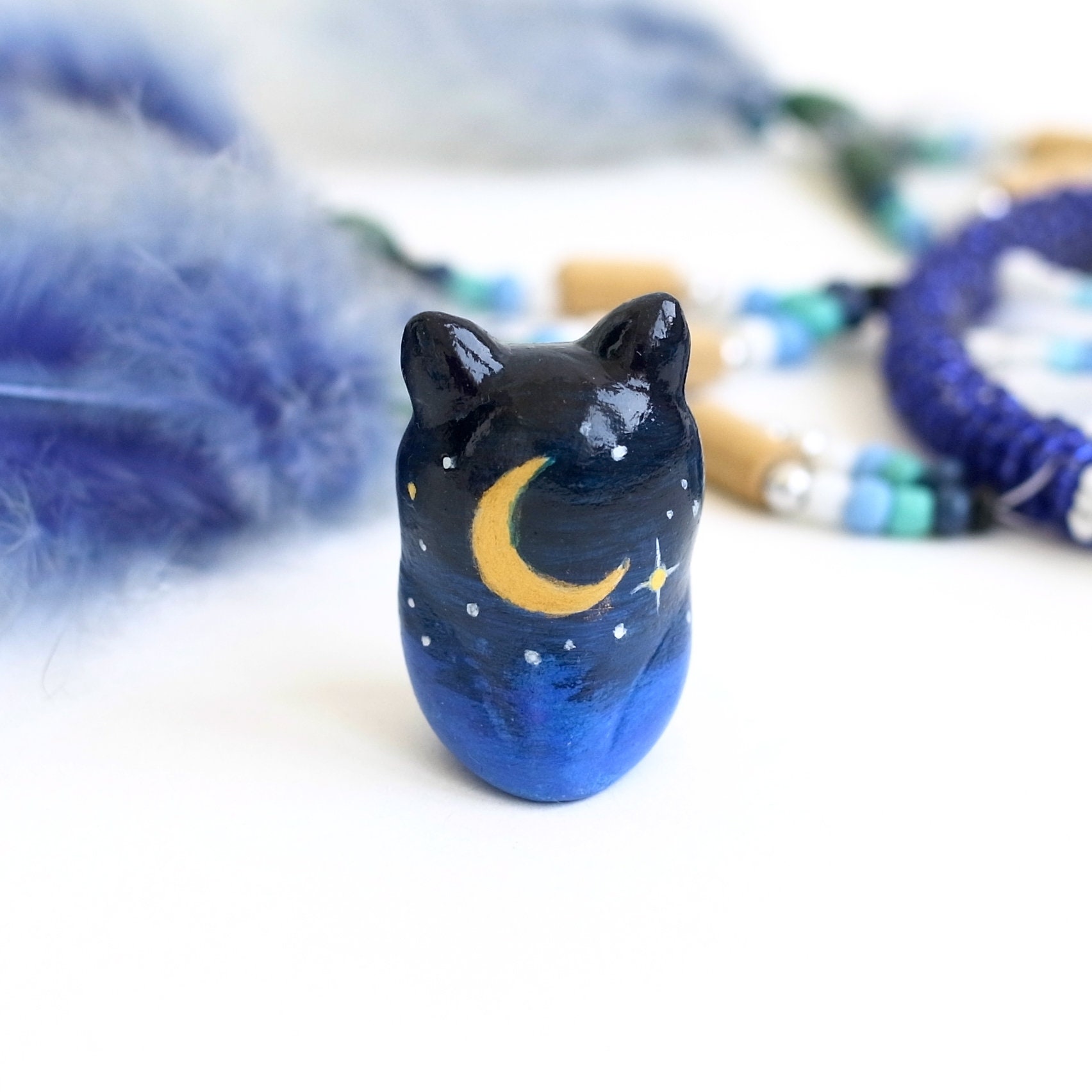 Adorable Owl Gift Figurine, Mini Clay Owl, Fairy House Decor, Cute Owl ...