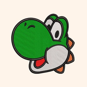 Yoshi Mario Digital Embroidery Machine Files. Yoshi Mario 5 Sizes ...