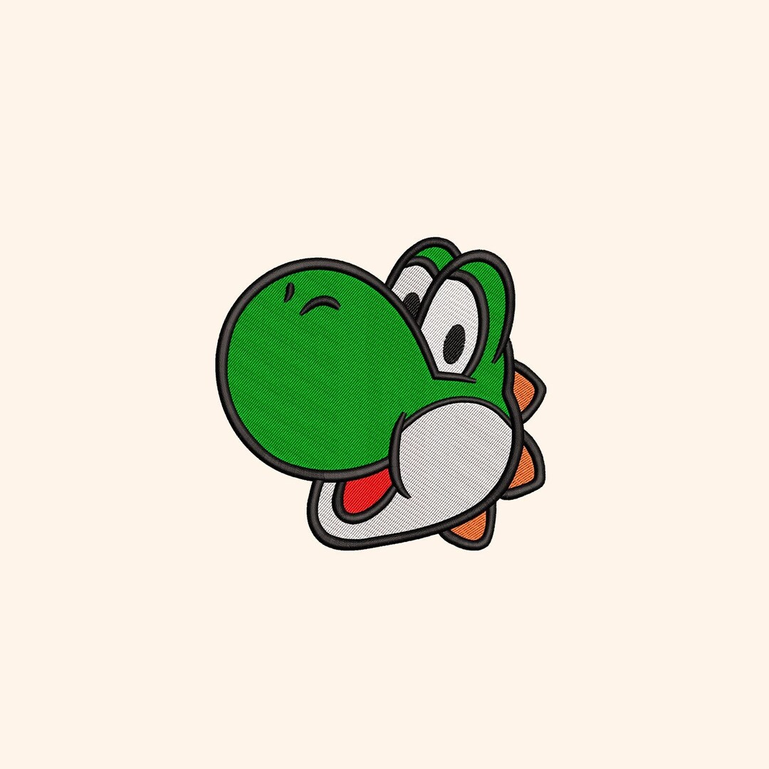 Yoshi Mario Digital Embroidery Machine Files. Yoshi Mario 5 Sizes ...