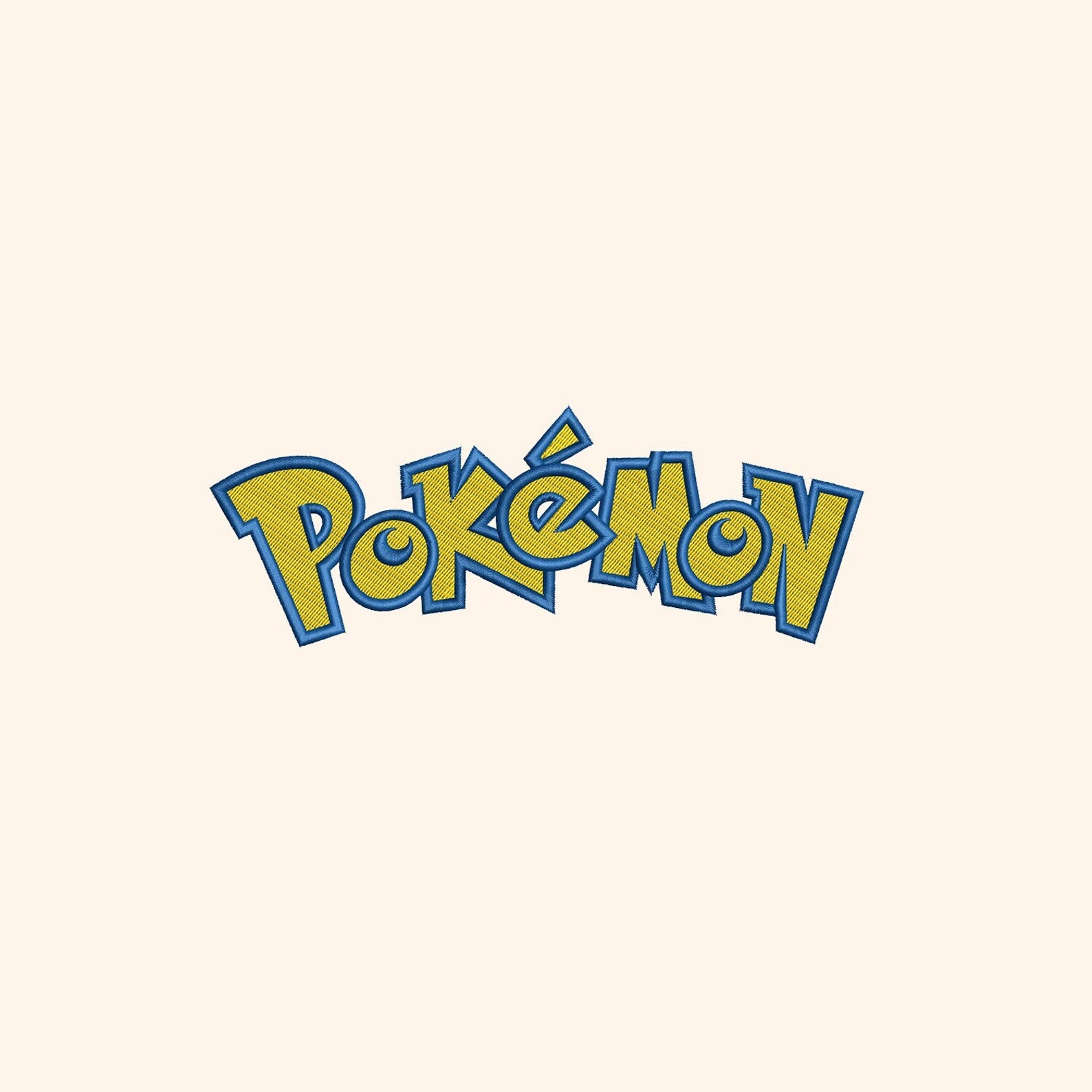 Pokemon Text Font Digital Embroidery Machine Files. Pokemon Text Font 5 ...