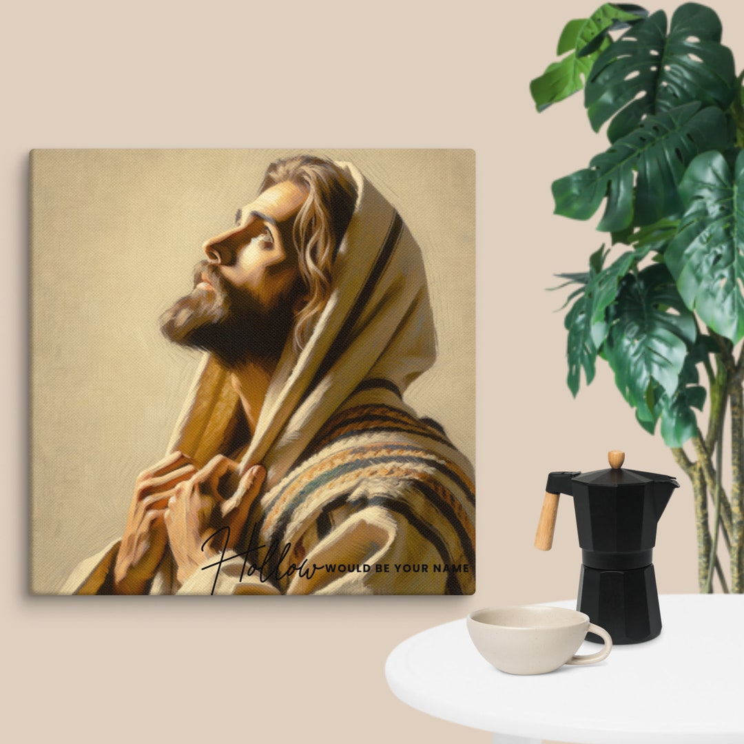 Jesus Portrait. Ai Art on Canvas. Jesus Art Biblical Art Scripture Art ...