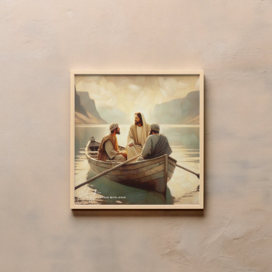 Divine Inspiration: Beautiful Jesus Wall Art Digital Download, 16x16 ...