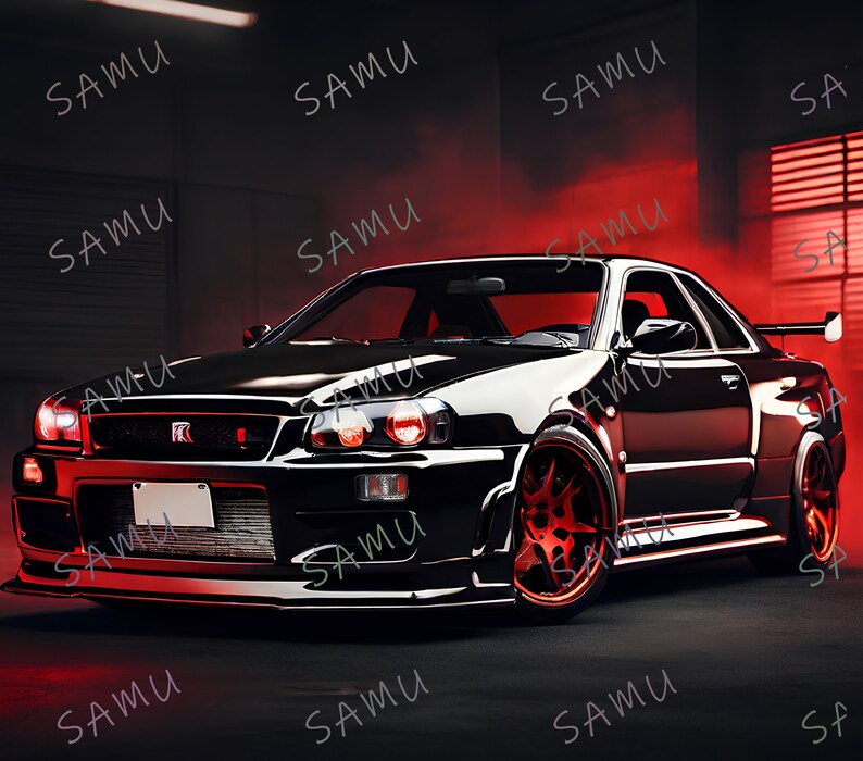 GTR R34 20 Oz Skinny Tumbler Wrap Png,digital Download,png,gtr - Etsy