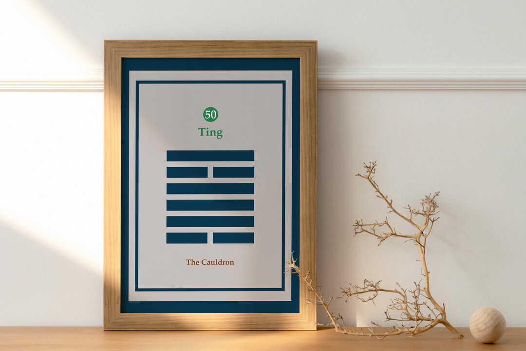 I Ching Hexagram 50 Poster, Hexagram Ting, the Cauldron, Printable Wall ...