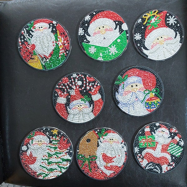 Christmas Diamond Art Coasters - Etsy