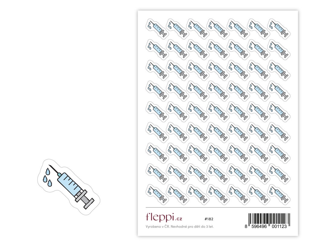 Syringe Stickers Sheet Injection Stickers, Journal Stickers - Etsy