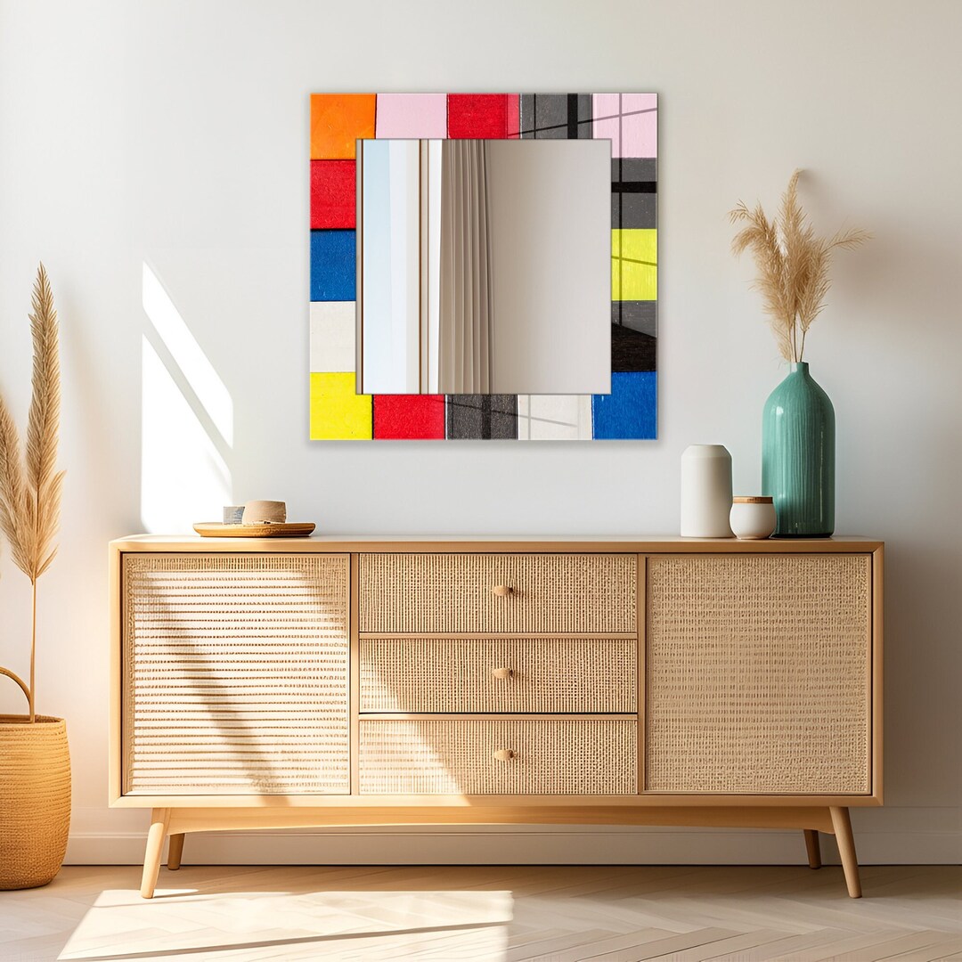 Colorful Mirror Wall Decor for Nursery Room, Mirror for Bathroom ...