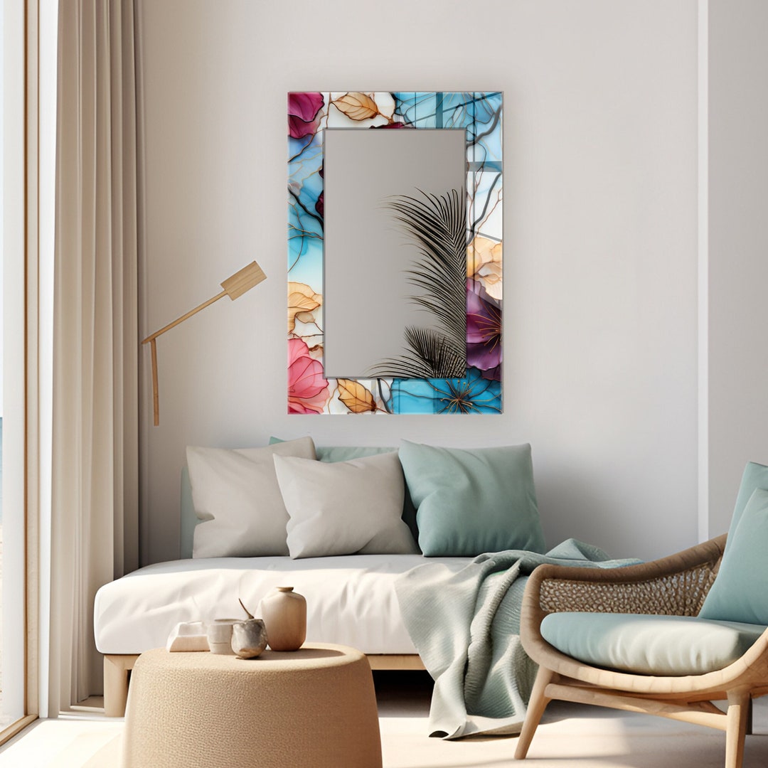 Mirror Wall Decor for Living Room, Mirror Decor for Bathroom, Tempered ...