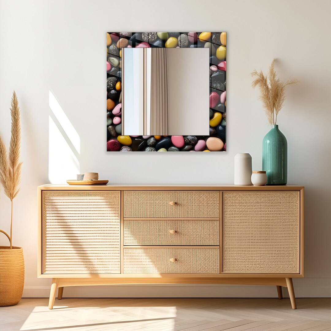 Mirror Decor for Bathroom, Tempered Glass Mirror Decor for Living Room ...