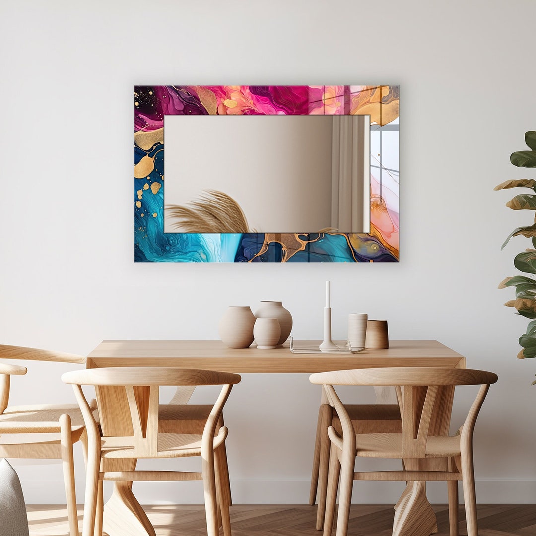 Mirror Wall Decor for Living Room, Mirror Decor for Bathroom, Tempered ...