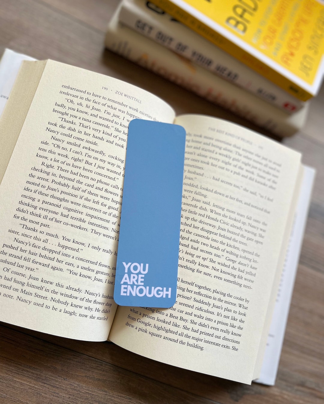 You Are Enough Mental Health Bookmark Self Care Bookmark Awareness ...
