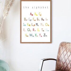 26 Alphabet Flashcards for Babies + 1 ABC Poster: Easy Words, Vibrant ...