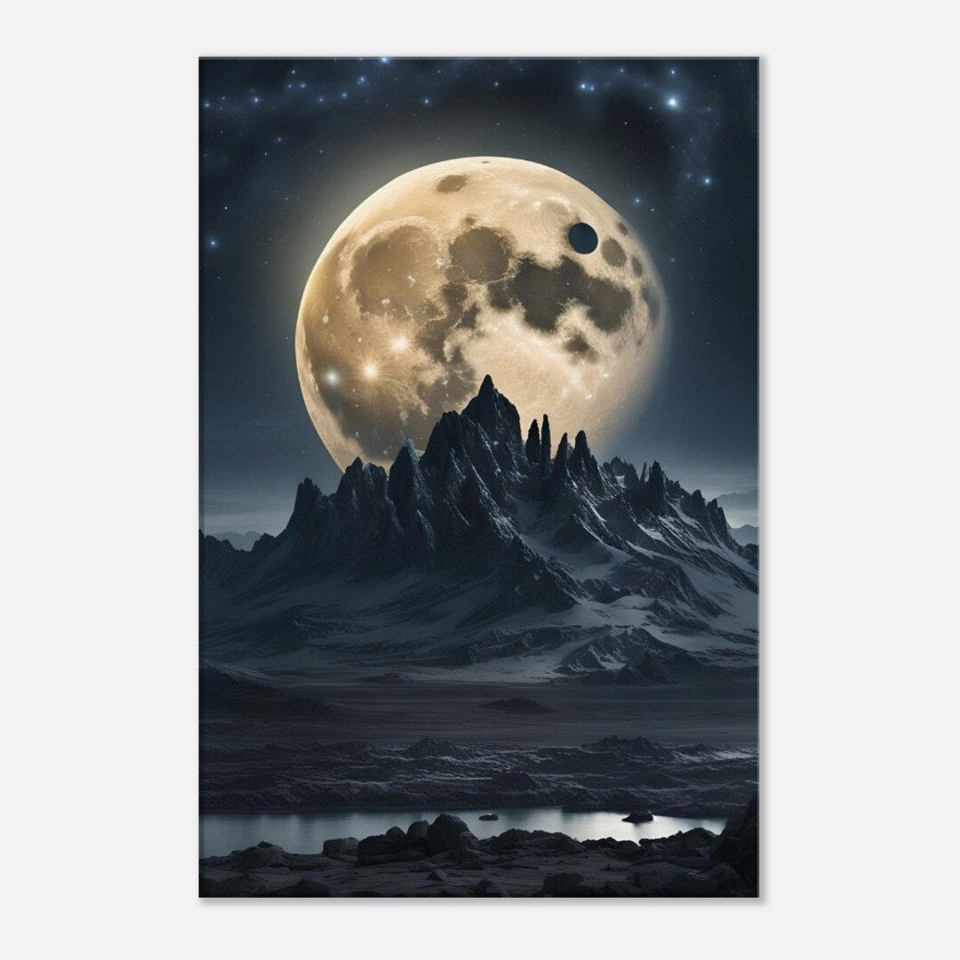 Moonscape Canvas Print - Etsy