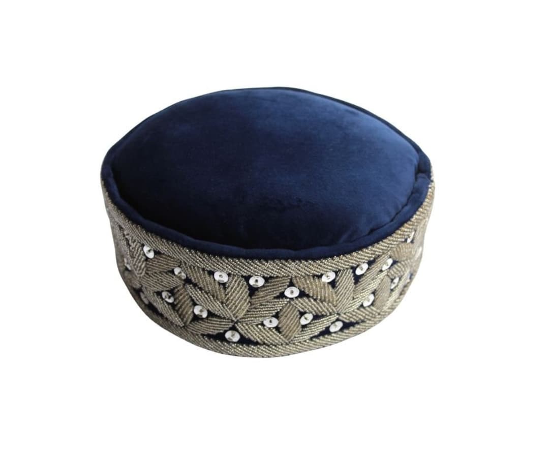 Velvet Crown Hard Hat, Igbo Ozo Cap, Stoned Cap, Igbo Traditional ...