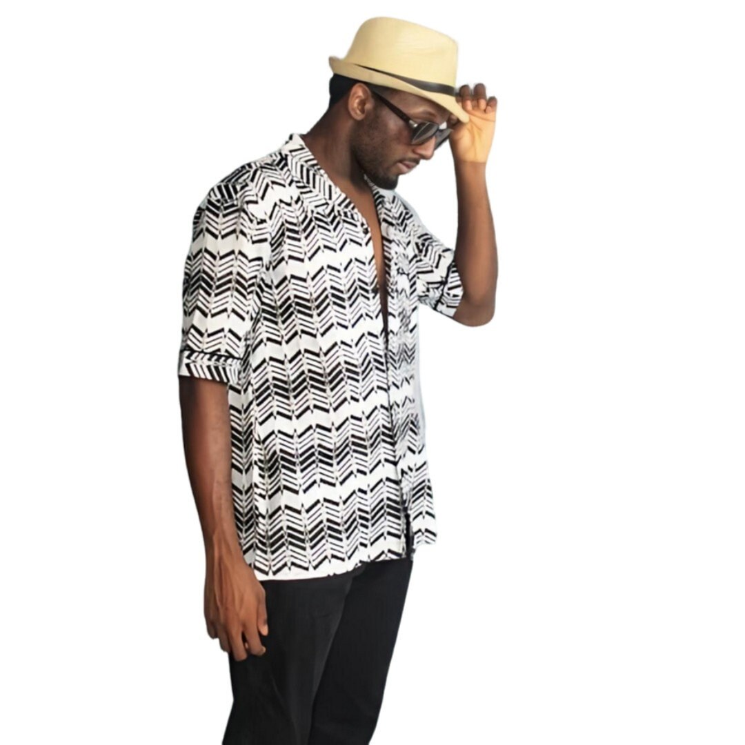 Black and White Mesh/net Cotton Lightweight Summer Shirts. - Etsy