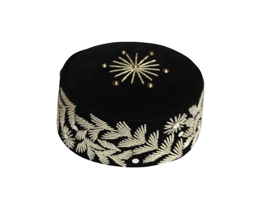 Velvet Crown Hard Hat, Igbo Ozo Cap, Stoned Cap, Igbo Traditional ...