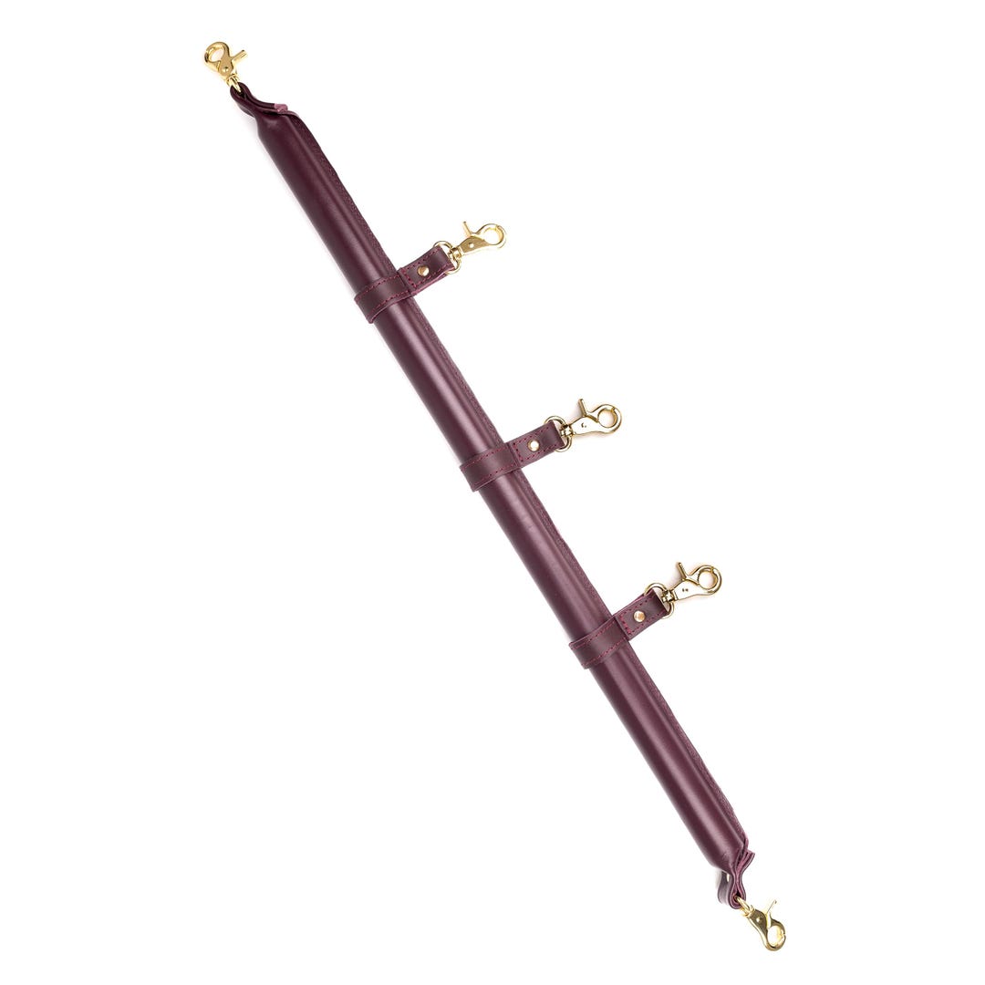 Leather 5-point Spreader Bar | Bondage Restraint Bar With Cuff Hooks - Etsy