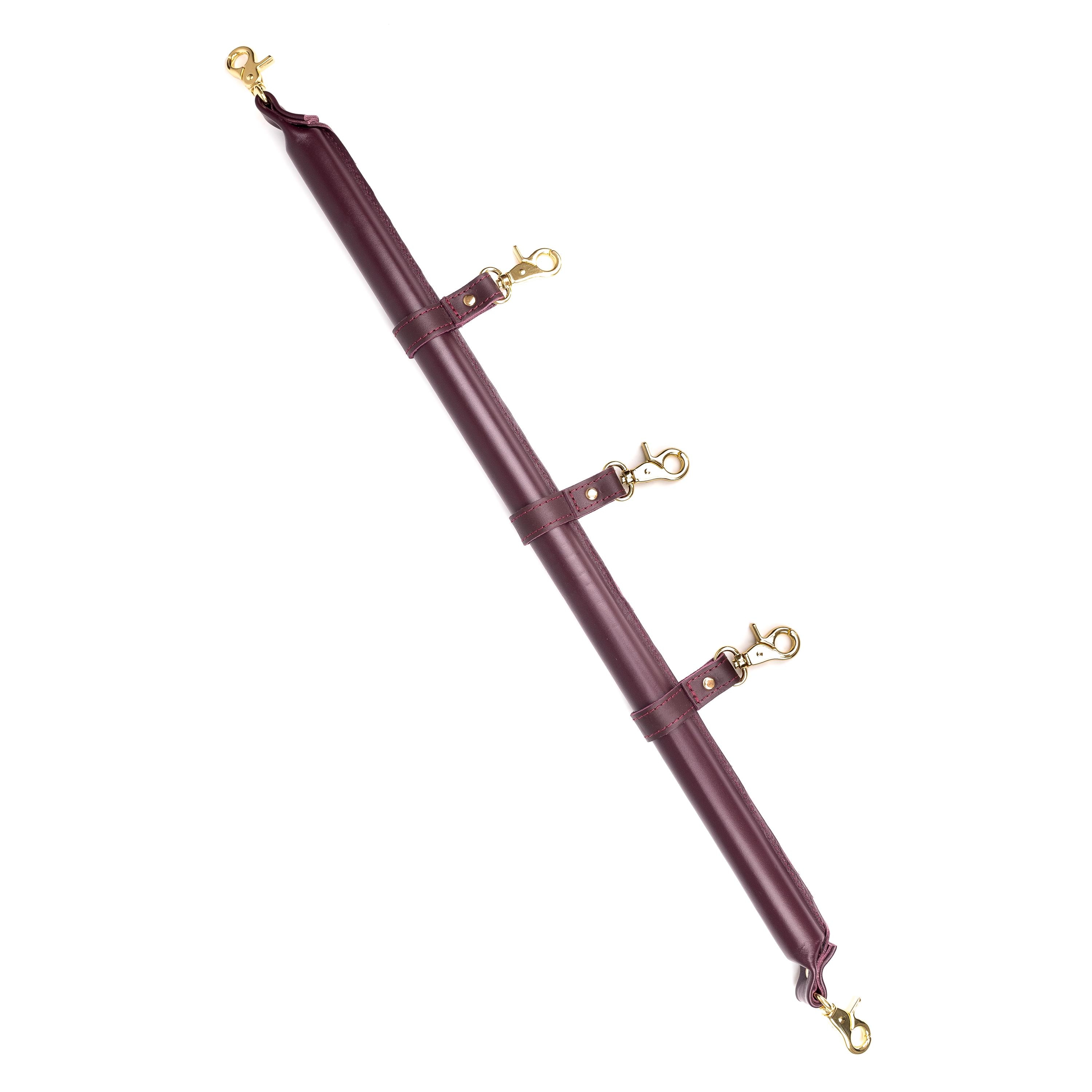 Leather Spreader Bar Restraint Kit | Cuffs & Collar Bondage Set - Etsy