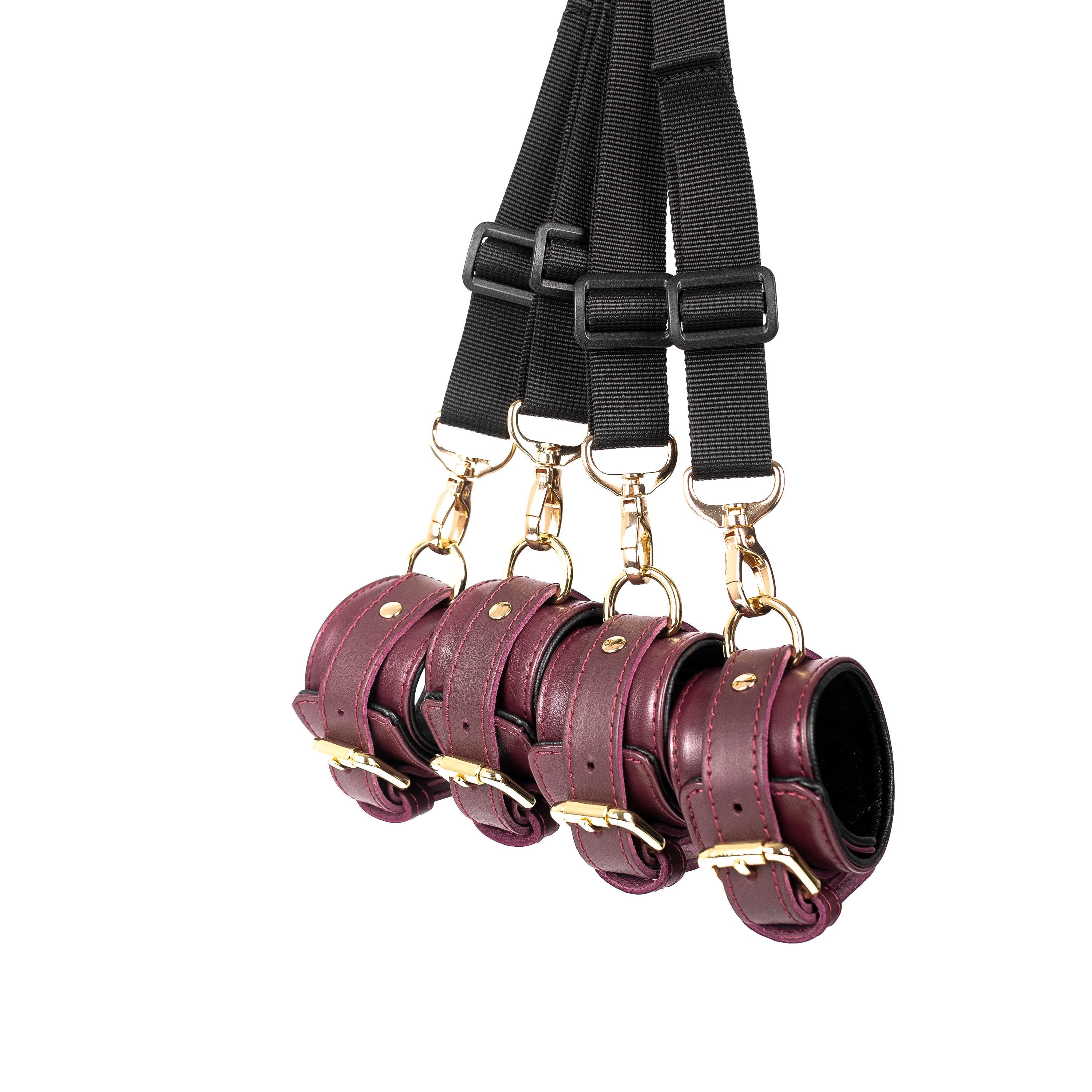 Under-mattress Bed Restraint Set | Leather or Chain Cuffs - Etsy