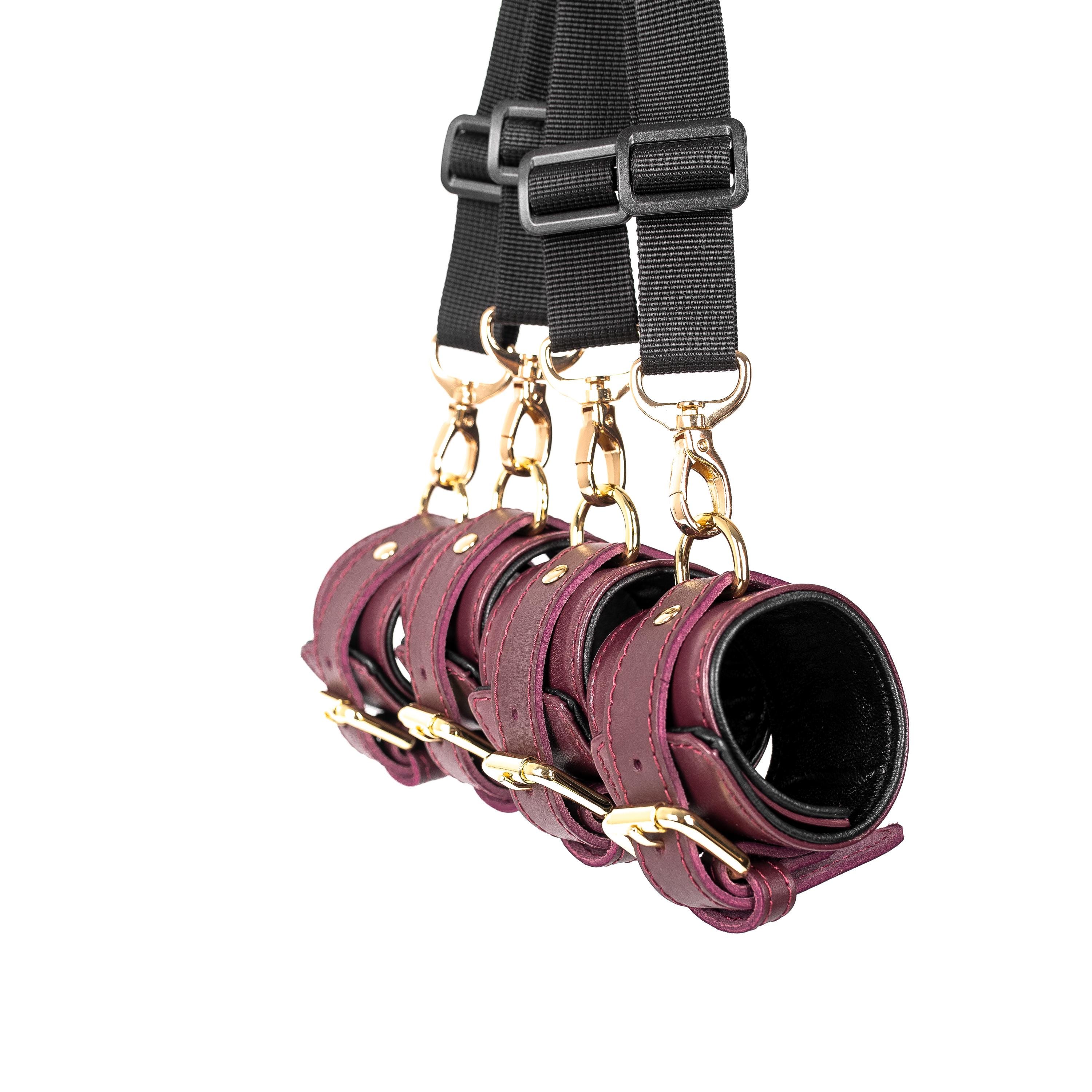 Under-mattress Bed Restraint Set With Cuffs | Adjustable Bondage Straps ...