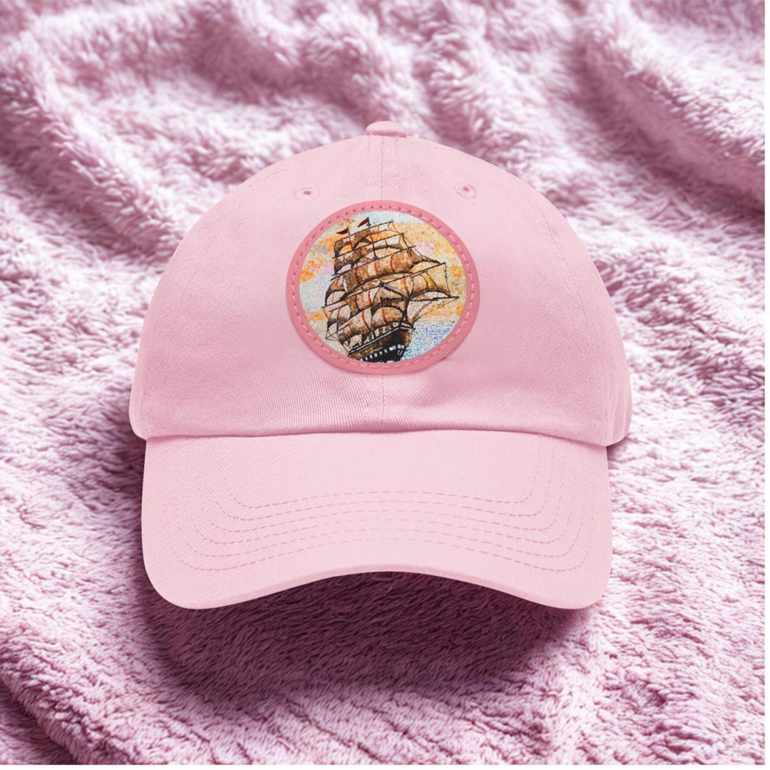 Ship at Sea Unisex Hat, Sea-themed Hats, Cruise Hats, Mosaic Lovers Hat ...