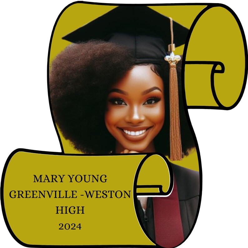 Editable Graduation Scroll Fan Template - Etsy