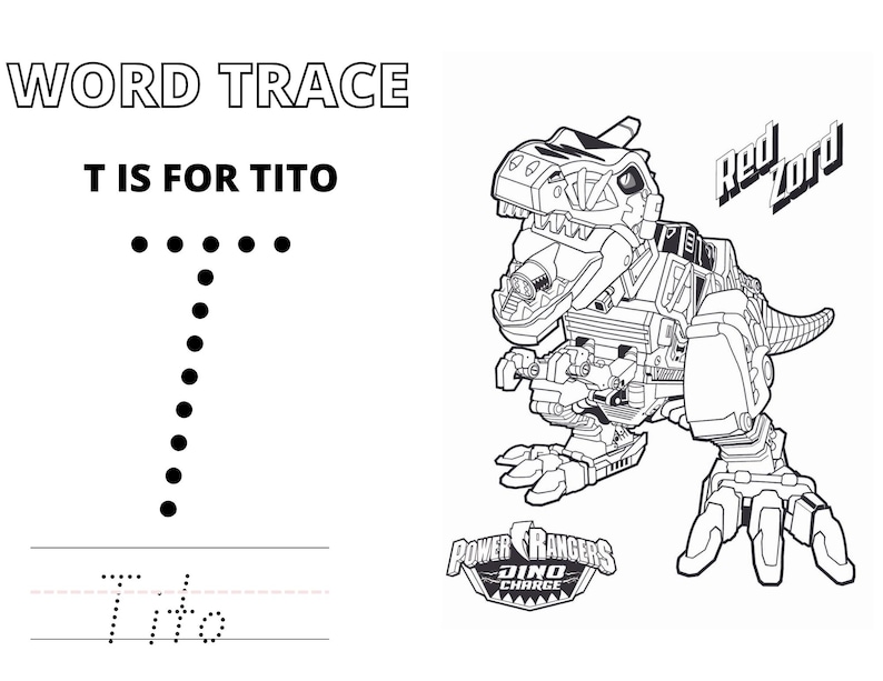 Power Rangers Coloring Book - Etsy