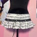Handmade Musical Note Mini Skirt With Ruffles and Black Lace Trim - Etsy