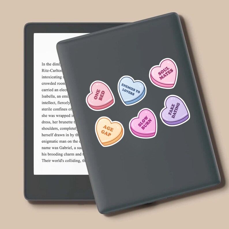 Candy Heart Book Tropes Bundle SVG PNG, Cute Trendy Popular Romance ...