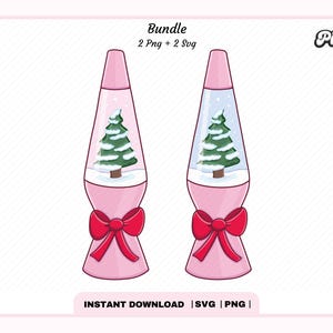 Christmas Lava Lamp Bauble Bundle SVG PNG, Cute Trendy Popular ...