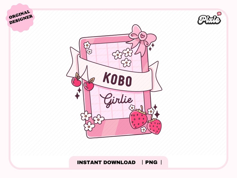 Kobo Girlie PNG, Cute Trendy Popular Aesthetic Pink Bookish in My Kobo ...