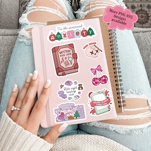 Bookish Bundle SVG PNG, Cute Trendy Aesthetic Popular Bookish Kindle ...