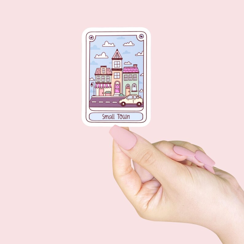 Small Town Romance Tarot Card PNG, Cute Trendy Popular Romance ...
